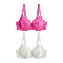 next BH Damen Gr&ouml;&szlig;e 75 pink / wei&szlig;