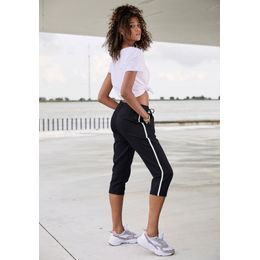 Lascana Damen Caprihose, Schwarz, Gr. 40, Capri-Hose, Material: Viskose