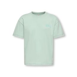 Kids Only M&auml;dchen KIDS Only T-Shirt &raquo;KOGHELEN LIFE S/S LOOSE TEE JRS NOOS&laquo; mit gro&szlig;em R&uuml;ckendruck gr&uuml;n 134/140
