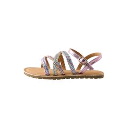 next Sandale M&auml;dchen Gr&ouml;&szlig;e 28 azur / gold / gr&uuml;n / rosa