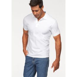 Fruit of the Loom Herren Fruit of the Loom Poloshirt Piqu&eacute;, unifarben wei&szlig; L (52/54)