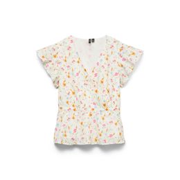 V&eacute;ro Moda Vero Moda Bluse 'VMSiv' Damen Gr&ouml;&szlig;e XS hellgr&uuml;n / orange / hellpink / wei&szlig;