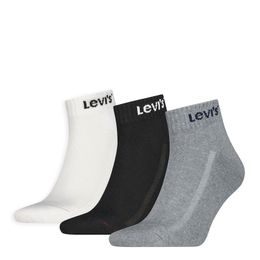 Levi's Levi's Herren Socken &raquo;LEVIS UNI MID CUT ORANGE TAB 3P&laquo; 3 Paar bunt 39-42