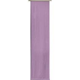 WIRTH Schiebegardine &raquo;Newbury&laquo; Klettband 1 Stk. tlg. Ohne Befestigungszubeh&ouml;r, Breite: 57 cm lila Jacquard, Baumwolle, Polyester 245cm, Klettband, 57cm