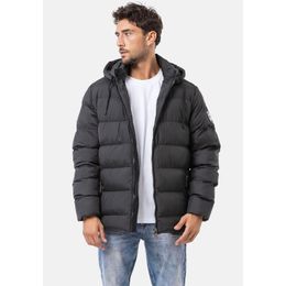 Cipo & Baxx Cipo & Baxx Herren Steppjacke mit Kapuze schwarz L