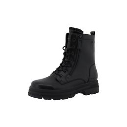 Tom Tailor Damen Tom Tailor Winterstiefelette Winterboots, Schn&uuml;rboots mit Blockabsatz schwarz 36
