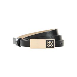 Hugo Damen Hugo Lederg&uuml;rtel &raquo;Persephone-G Sz15&laquo; mit Logodetail schwarz 75
