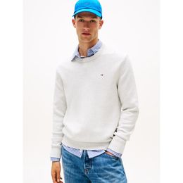 Tommy Jeans Herren Rundhalspullover Slim fit mit Rundhalsausschnitt wei&szlig; XXL