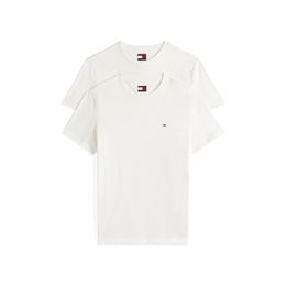 Tommy Jeans Herren Rundhalsshirt &raquo;TJM XSLIM 2PACK JERSEY TEE EXT&laquo; Packung, 2er-Pack, Logostickerei, 2Pack beige XXL