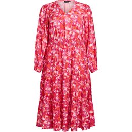 ZIZZI Kleid 'Mestea' Damen Gr&ouml;&szlig;e 54/56 pink / hellpink / wei&szlig; Sommerkleid