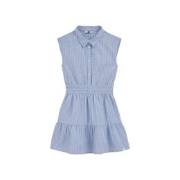 WE Fashion Kleid M&auml;dchen Gr&ouml;&szlig;e 170/176 hellblau / wei&szlig;