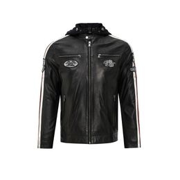 Derimod Jacke Herren Gr&ouml;&szlig;e L schwarz / wei&szlig;
