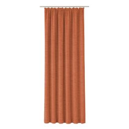 WIRTH Vorhang &raquo;Holmsund 288g/qm&laquo; Kr&auml;uselband 1 Stk. tlg. braun Chenille, Polyacryl 160cm, Kr&auml;uselband, 132cm