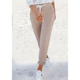 ELBSAND Damen Sweathose &raquo;Brinja&laquo; mit Taschen und breiten Kordeln, Jogginghose, l&auml;ssige Passform grau XXL (44), N-Gr