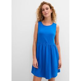 bonprix Damen bonprix Shirtkleid bequeme Passform, ohne &Auml;rmel, mit Eingriffstaschen, aus Baumwolle 40/42 (M), N-Gr