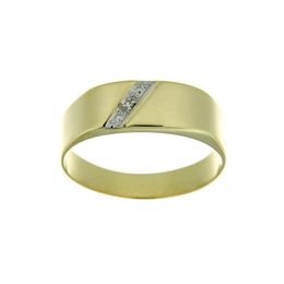 Firetti Herren Goldring &raquo;Schmuck Geschenk Gold 333 Herrenring Goldring Siegelring&laquo; mit Diamant gold 21, 0,01 P2 = erkennbare Einschl&uuml;sse, Diamanten 