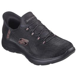 Skechers Damen Slip-On Sneaker &raquo;SUMMITS-CLASSY NIGHT&laquo; Slipper, Freizeitschuh mit komfortabler Heel Pillow Funktion gold 37