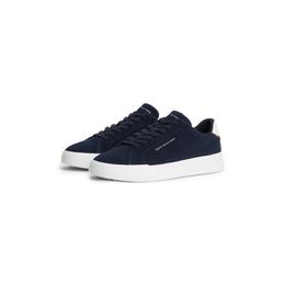 Tommy Hilfiger Herren Sneaker &raquo;TH COURT CORE SUEDE&laquo; Freizeitschuh, Halbschuh, Schn&uuml;rschuh mit seitlichem Logoschriftzug 44