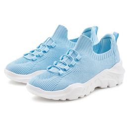 active by Lascana Lascana Active Damen LASCANA ACTIVE Sneaker &raquo;Halbschuh, Freizeitschuh, Turnschuhe, Slip-On-Sneaker,&laquo; zum Reinschl&uuml;pfen und elastischen Schn&uuml;rb&auml;ndern 