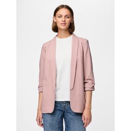 Pieces Damen Pieces Blusenblazer &raquo;PCBOSELLA 3/4 BLAZER NOOS&laquo; Materialmix, regular fit rosa XS