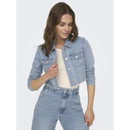 Only Damen Only Jeansjacke &raquo;ONLWONDER LS CROPPED DNM JACKET GUA NOOS&laquo; blau L