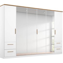 Rauch Dreht&uuml;renschrank &raquo;Kleiderschrank Schrank Garderobe W&auml;scheschrank Schlafzimmer CARLSSON&laquo; Breiten: 225/270 cm, H&ouml;he 210 cm, 4 Schubladen, Griffe 