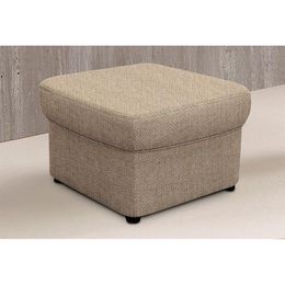 DOMO collection Hocker &raquo;Papenburg elegant und zeitlos, B/T 57/57cm&laquo; in gro&szlig;er Farbvielfalt braun Luxus-Microfaser (100% Polyester);Struktur ( 90% 