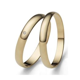 Firetti Unisex Trauring &raquo;Schmuck Geschenk Gold 375 Hochzeit Ehering "LIEBE"&laquo; Made in Germany, wahlweise mit oder ohne Brillant gold 58, 0,01 SI = 
