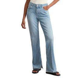 Marc O'Polo Marc O'polo Damen Marc O'Polo Bootcut-Jeans &raquo;Kiruna&laquo; Schlitze an der Beininnenseite, hohe Leibh&ouml;he blau 27, L&auml;nge 32