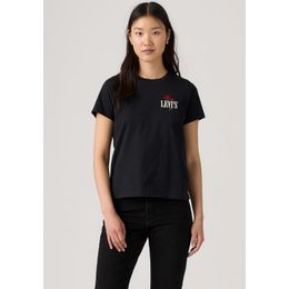 Levi's Levi's Damen T-Shirt &raquo;THE PERFECT TEE&laquo; mit Batwing-Logoprint schwarz XS (34)