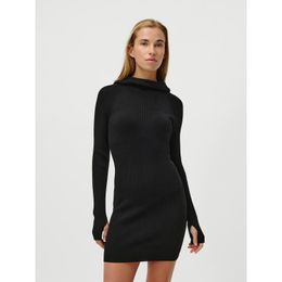 Leger Damen LeGer Strickkleid &raquo;Mathilde, LeGer by Lena Gercke&laquo; Ohne Taschen mit Kapuze, k&ouml;rpernahe Passform schwarz 44, N-Gr