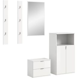 Home Affaire Garderoben-Set &raquo;Trondheim, Garderobenset 4-tlg. Breite 176 cm,&laquo; 4 Stk. tlg. wei&szlig; B/H/T: 179cmcm x 193cmcm x 37cmcm