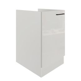 Flex-Well Sp&uuml;lenschrank &raquo;Lund&laquo; (B x H x T) 50 x 82 x 57 cm, ohne Arbeitsplatte grau Holzwerkstoff Rauchgrau, B/H/T: 50cm x 82,2cm x 57,1cm, T&uuml;ren: 1 Stk.