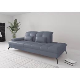 Sit & More sit&more Recamiere &raquo;Amica, inkl. Sitztiefenverstellung und Armteilverstellung&laquo; wahlweise mit Kopfteilverstellung und Stauraum blau B/H/T: 231cm x 90cm