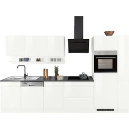 KOCHSTATION K&uuml;chenzeile &raquo;KS-Virginia,neu in verbesserter Ausf&uuml;hrung&laquo; Breite 330 cm, Soft-Close, wahlweise mit Induktion wei&szlig; B/H/T: 330cm x 200cm x 