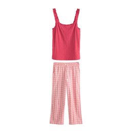 next Pyjama Damen Gr&ouml;&szlig;e XL magenta / pastellpink Sommerkleid