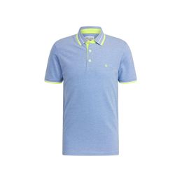 JACK & JONES Shirt 'JJEPaulos' male size XXXL Light blue / Lemon / White