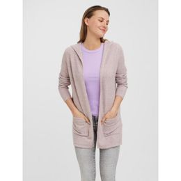 V&eacute;ro Moda Vero Moda Damen Strickjacke &raquo;VMDOFFY LS OPEN HOOD CARDIGAN GA NOOS&laquo; Materialmix, regular fit L