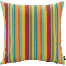 HOCK Dekokissen &raquo;Yucatan Outdoor Kissen&laquo; mit bunten Streifen, Wendekissenh&uuml;lle mit F&uuml;llung, 1 St&uuml;ck bunt Kunstfaser B/L: 50cm x 50cm, 1 Stk.