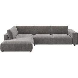 Musterring Ecksofa &raquo;MR LUCIA, Luxuri&ouml;se Wohlf&uuml;hlgarnitur von &laquo; Erstklassige Kammerkissen, komfortable Umbauecke & zeitloser Look grau 88% Polyester, 12% 