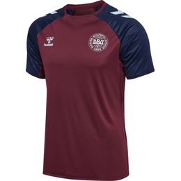 Hummel Performance Shirt male size 4XL Burgundy / Black / White