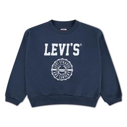 Levi's Kids Damen Levi's Kids Sweatshirt &raquo;LVG COLLEGIATE CREW&laquo;, mit Markenprint, for Girls blau 3 (98)