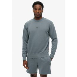 Superdry Herren Sweatshirt &raquo;MICRO LOGO CREW&laquo;, mit Micro-Marken-Logo grau L