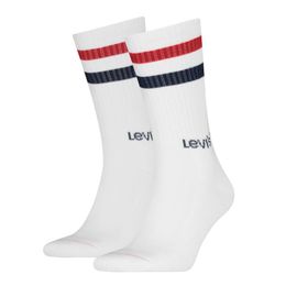 Levi's Levi's Herren Socken &raquo;LEVIS UNI REG CUT SPORT STRIPE 2P&laquo; 2 Paar wei&szlig; 39-42