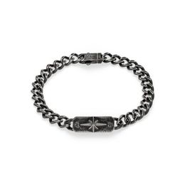 s.Oliver Herren s.Oliver Armband &raquo;Kompass-Optik&laquo; schwarz 21cm, Edelstahl
