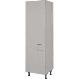 Nobilia Vorratsschrank &raquo;"Touch", Ausrichtung w&auml;hlbar, mit zwei T&uuml;ren, vormontiert,&laquo; Breite/H&ouml;he: 60/216,6 cm grau B/H/T: 60cm x 216,6cm x 58,3cm, 