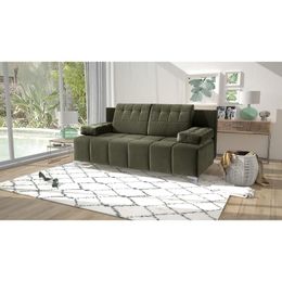 exxpo - sofa fashion 3-Sitzer &raquo;Sinus Schlafsofa, Dauerschl&auml;fer, Bettkasten, mit Federkernpolsterung&laquo; bequem, mit hochwertigem Funktionsbeschlag f&uuml;r 