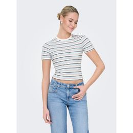 Only Damen Only Kurzarmshirt &raquo;ONLLUPE S/S STRIPE TEE JRS&laquo; bunt L