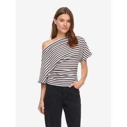 Noisy may T-Shirt 'NMStormi' Damen Gr&ouml;&szlig;e M braun / wei&szlig;