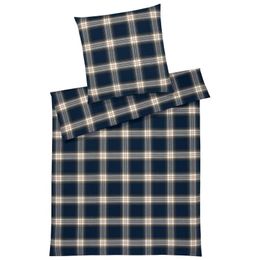 Elegante Bettw&auml;sche &raquo;Westminster&laquo; 2 Stk. angenehmes Hautgef&uuml;hl Flanell, Obermaterial: 100% Baumwolle B/L: 135cm x 200cm, 1 Stk., 1 Stk., Flanell, B/L: 80cm x 